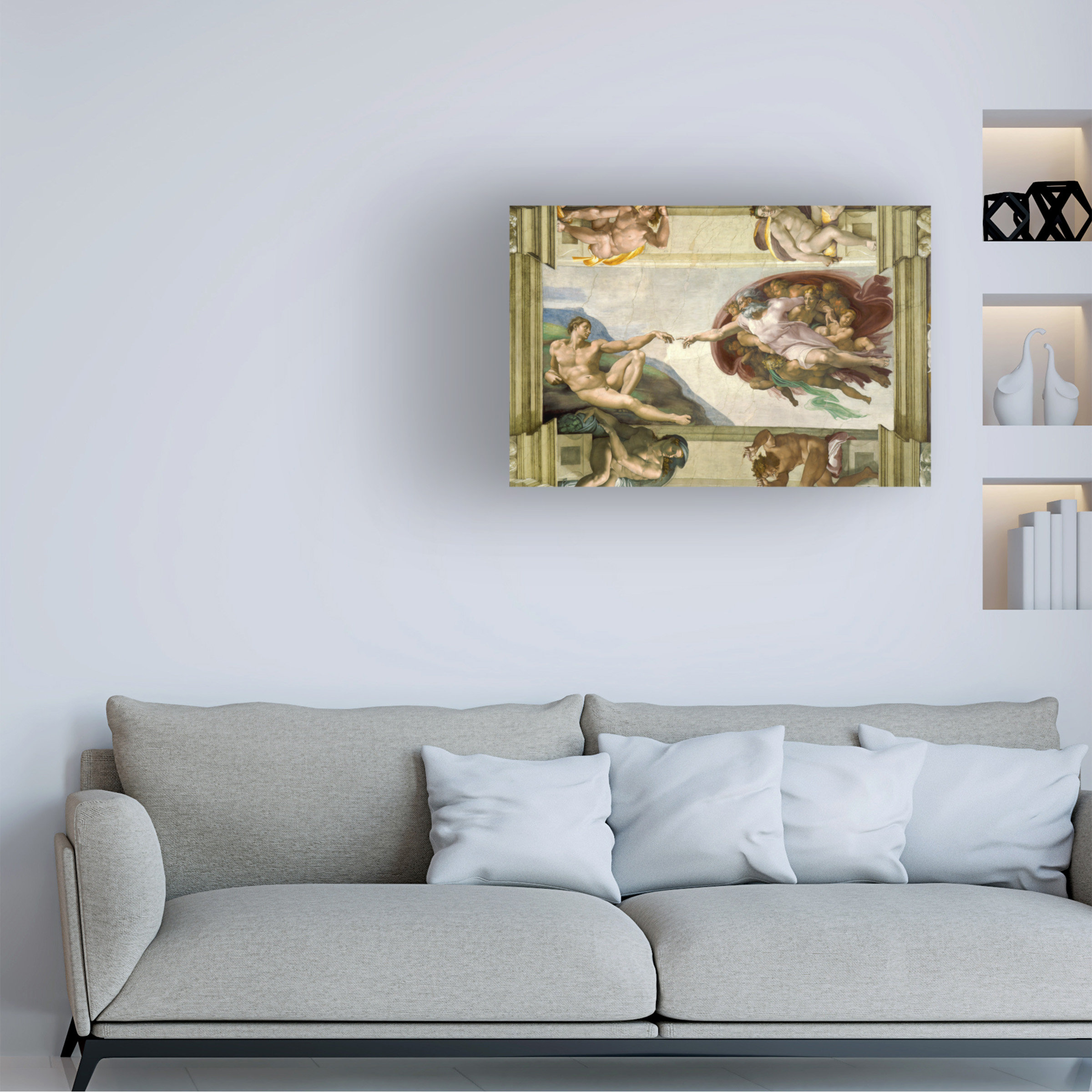 Winston Porter People The Creation Of Adam On Canvas by Michelangelo ...