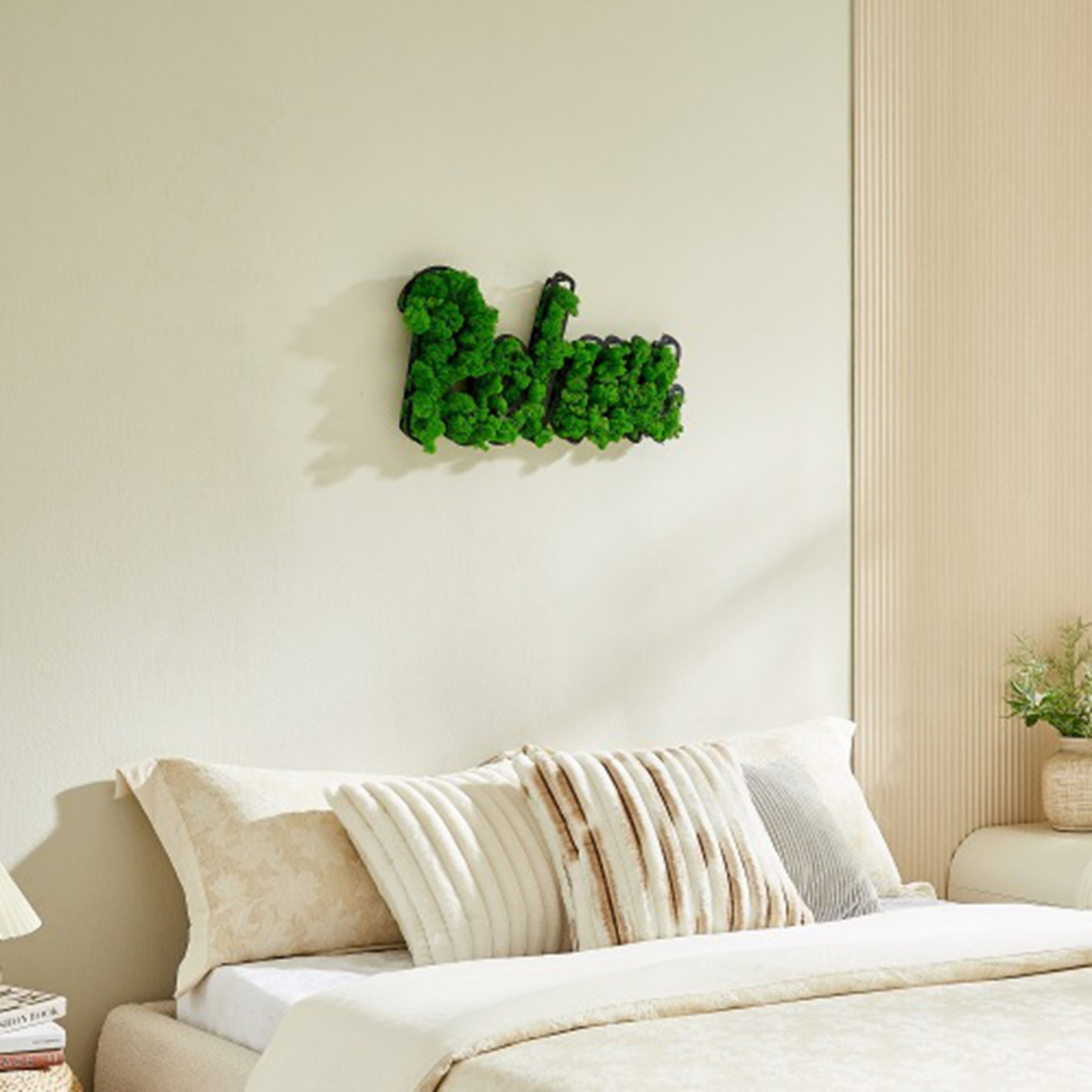 Latitude Run® RELAX Letter Art Moss Wall Decor | Wayfair