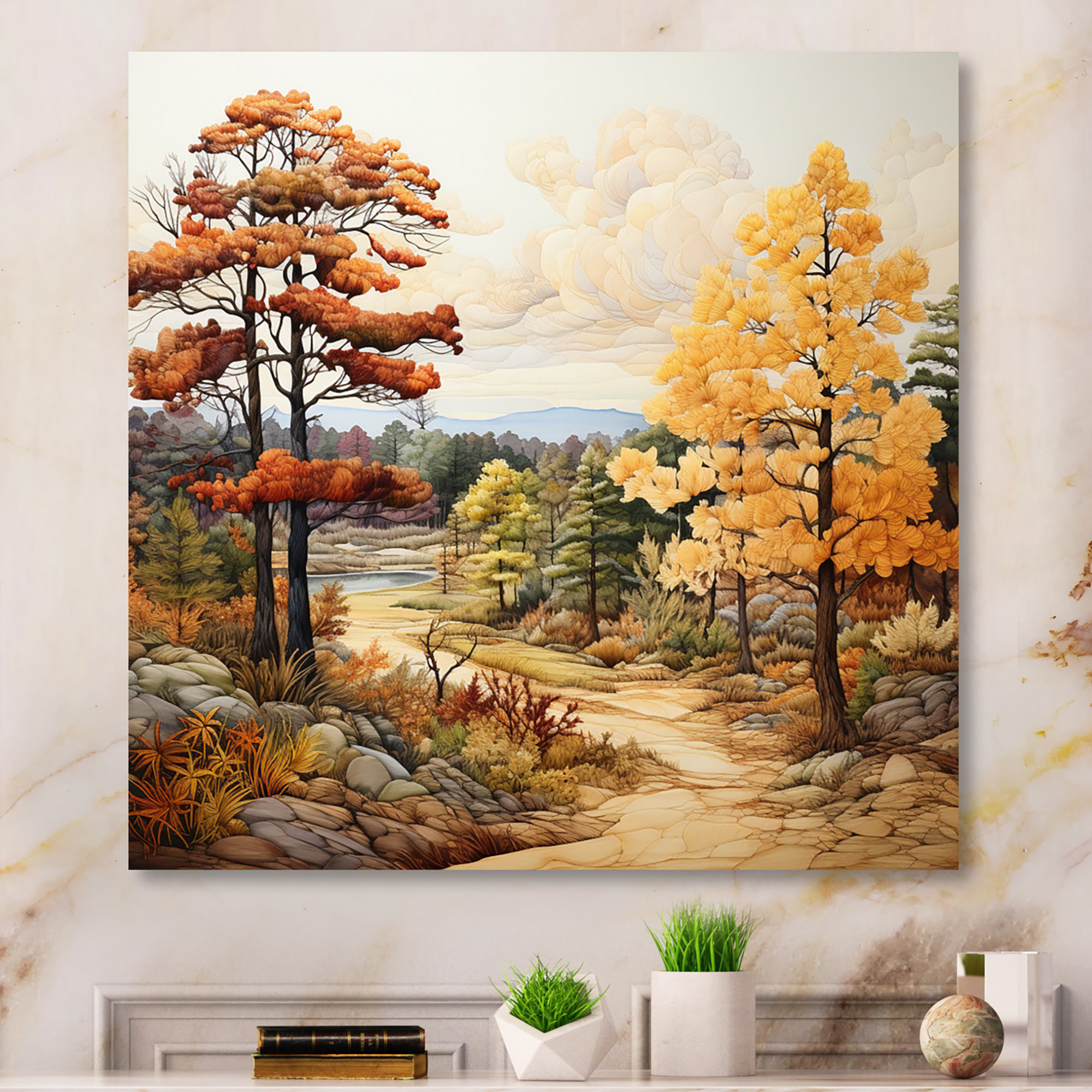 Red Barrel Studio Carlymay Pine Tree Autumn Magic I - Print - Wayfair ...