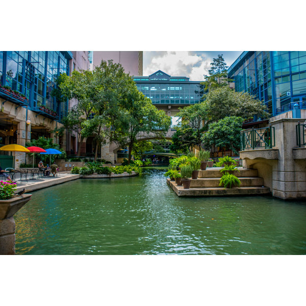 Ebern Designs San Antonio Riverwalk On Canvas by Nicholas Motto Print ...