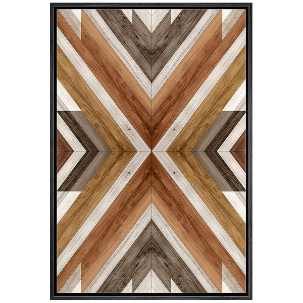 IDEA4WALL Geometric Western Shape Western Decor Tribal Wood Effect ...