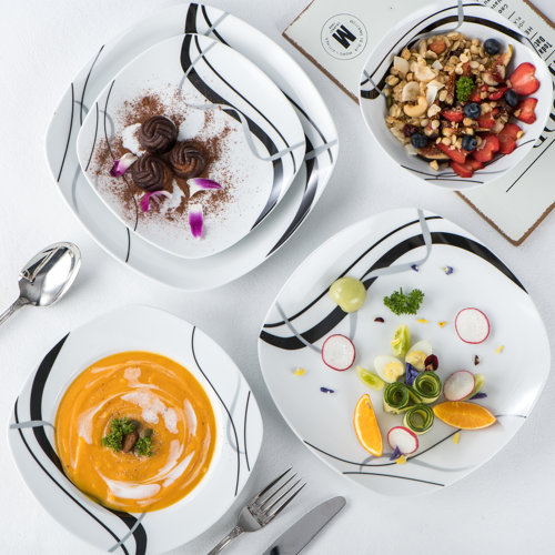 Wayfair | 8 Person White Dinnerware Sets You'll Love in 2023