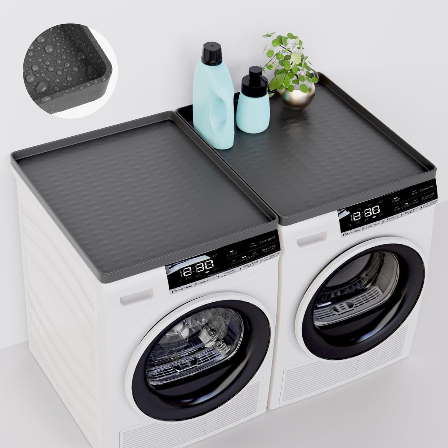 Elaine Mercure Washer And Dryer Covers For The Top,Rubber Non-Slip ...