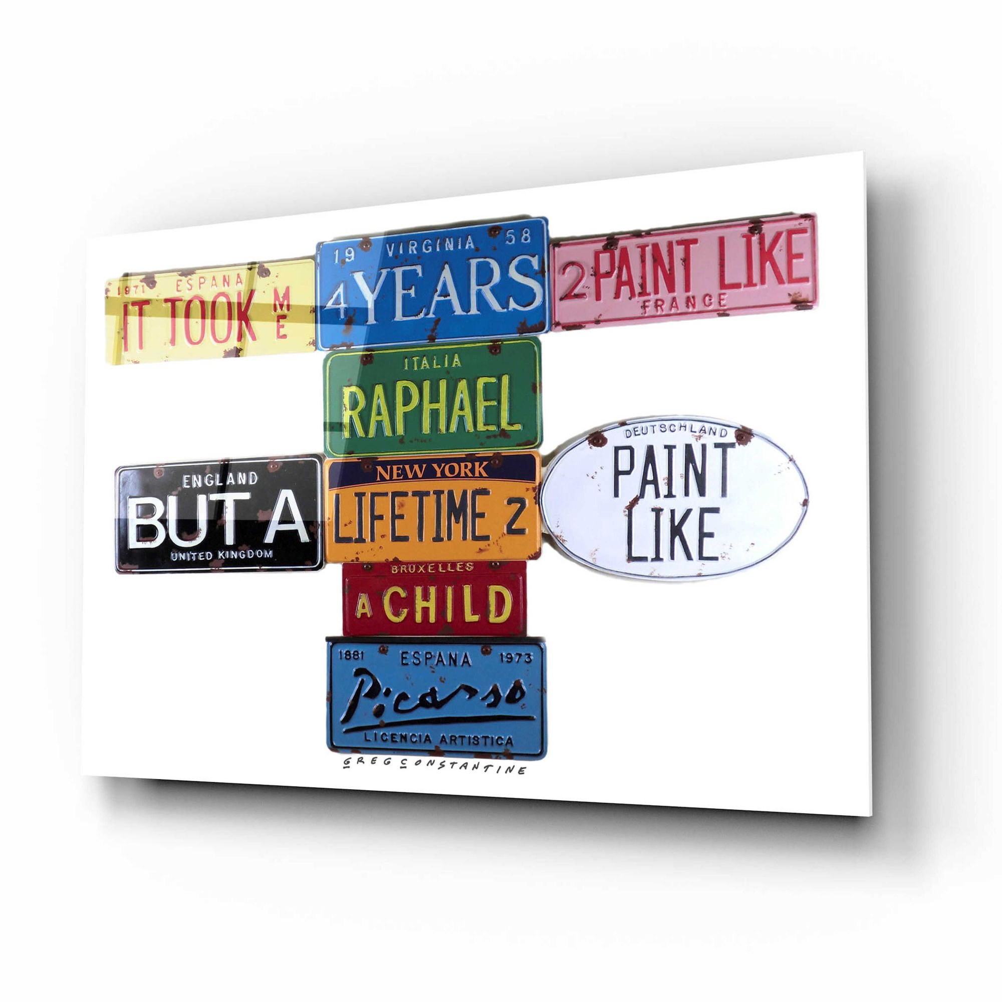 Trinx Picasso 4 Years On Plastic/Acrylic by Gregory Constantine Print ...