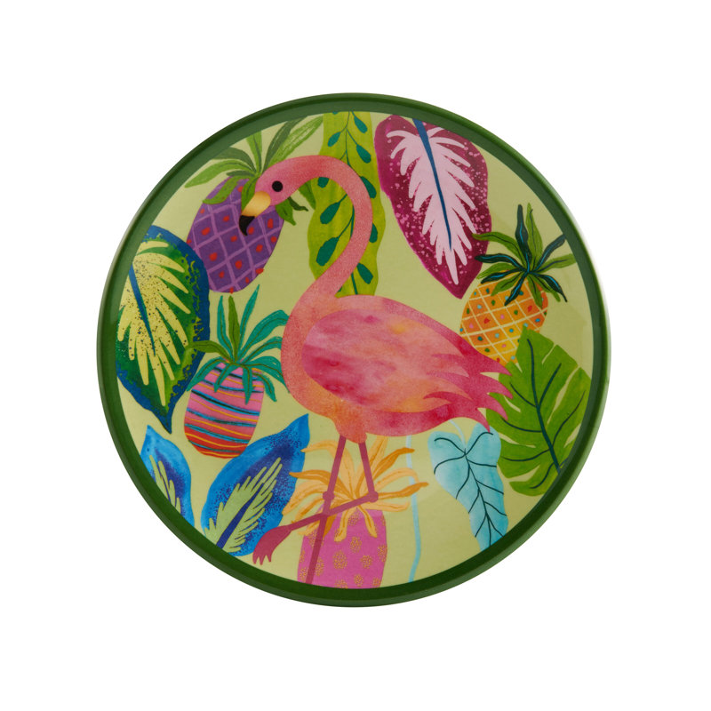Save 50% • Flamingo Fling 12-Piece Indoor/Outdoor Melamine Dinnerware ...