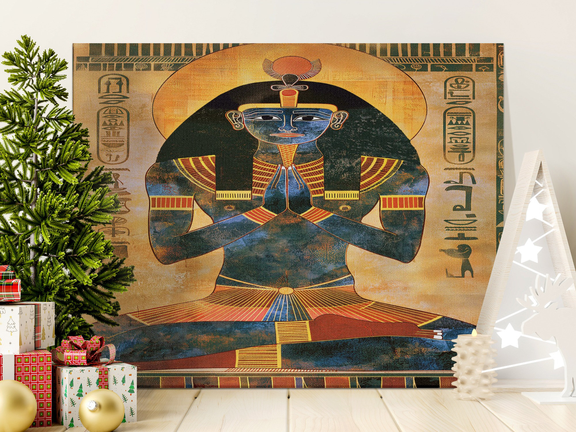 Lark Manor Egyptian Goddess Canvas Wall Art, Isis Matte Print, Gallery ...