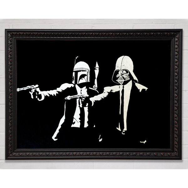 Happy Larry Star Wars Pulp Fiction Framed Print | Wayfair.co.uk