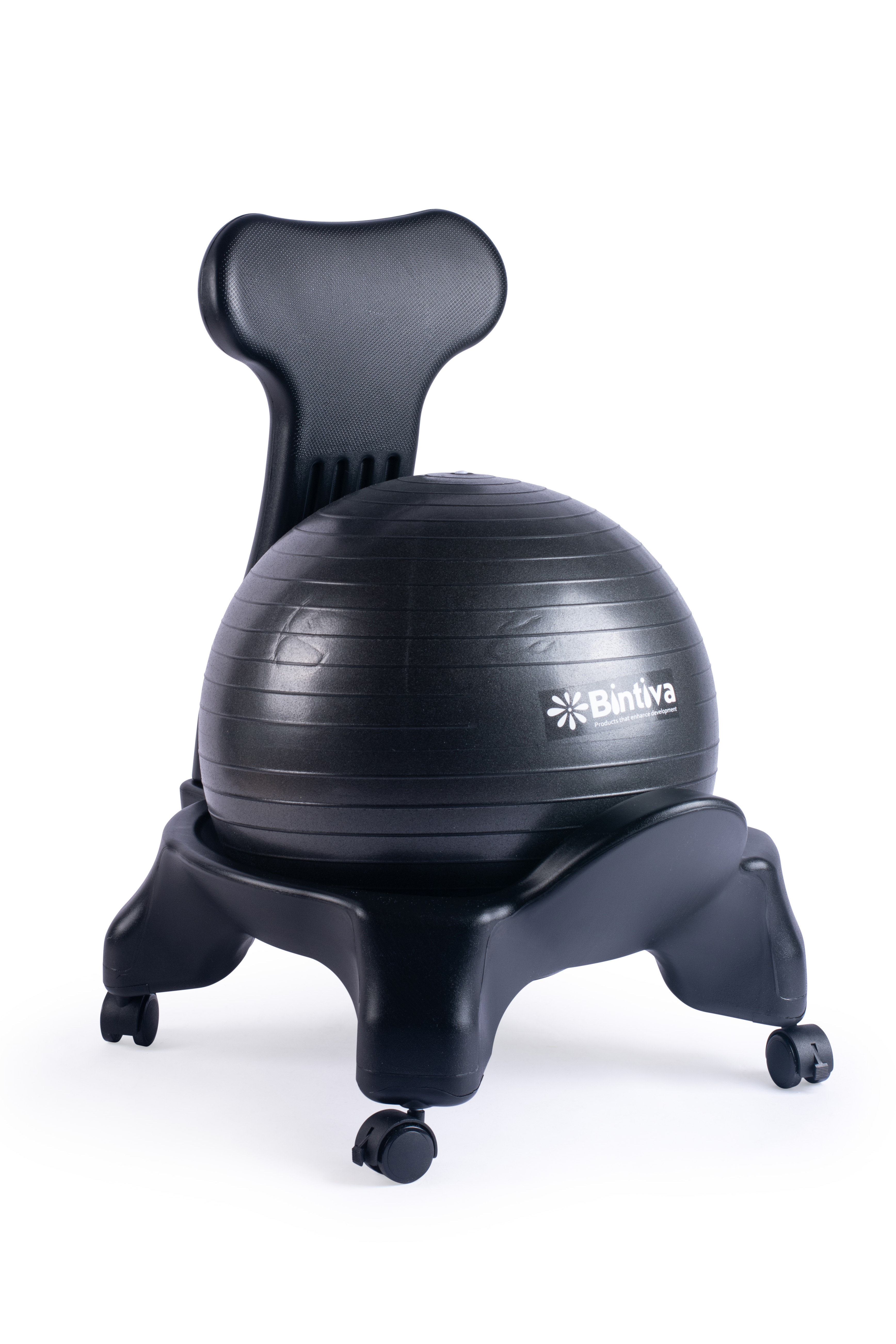 Bintiva Stability Ball Chair - Adult - Black/black - Wayfair Canada