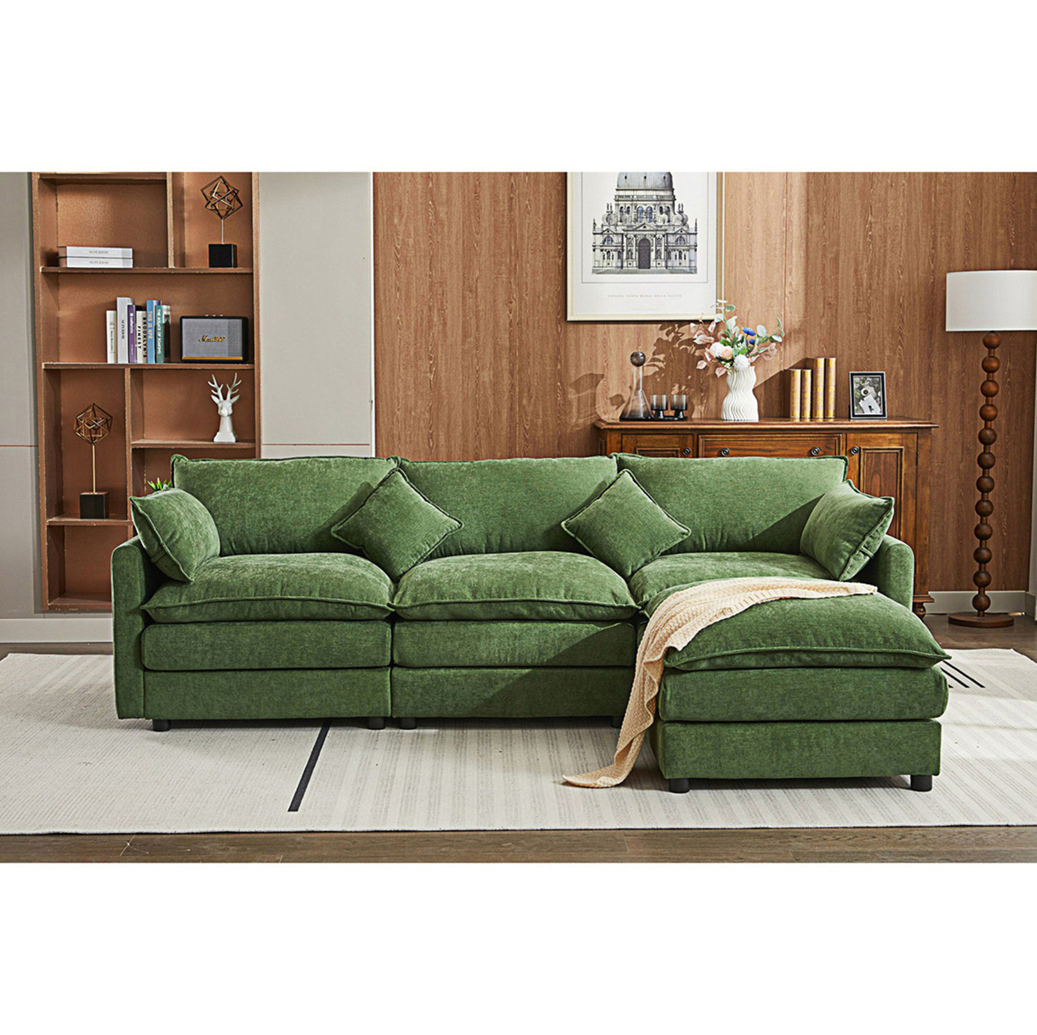 Latitude Run® Modular Sectional Sofa, 3-Seater Sofa, Modern L-Shaped ...