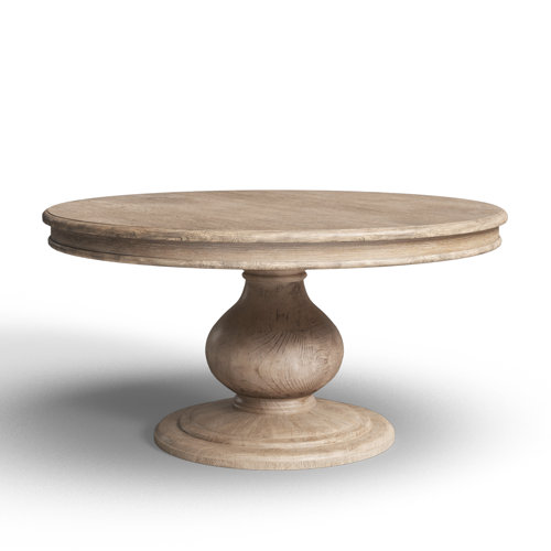 Birch Lane™ Dadeville Round Solid Wood Dining Table & Reviews | Wayfair