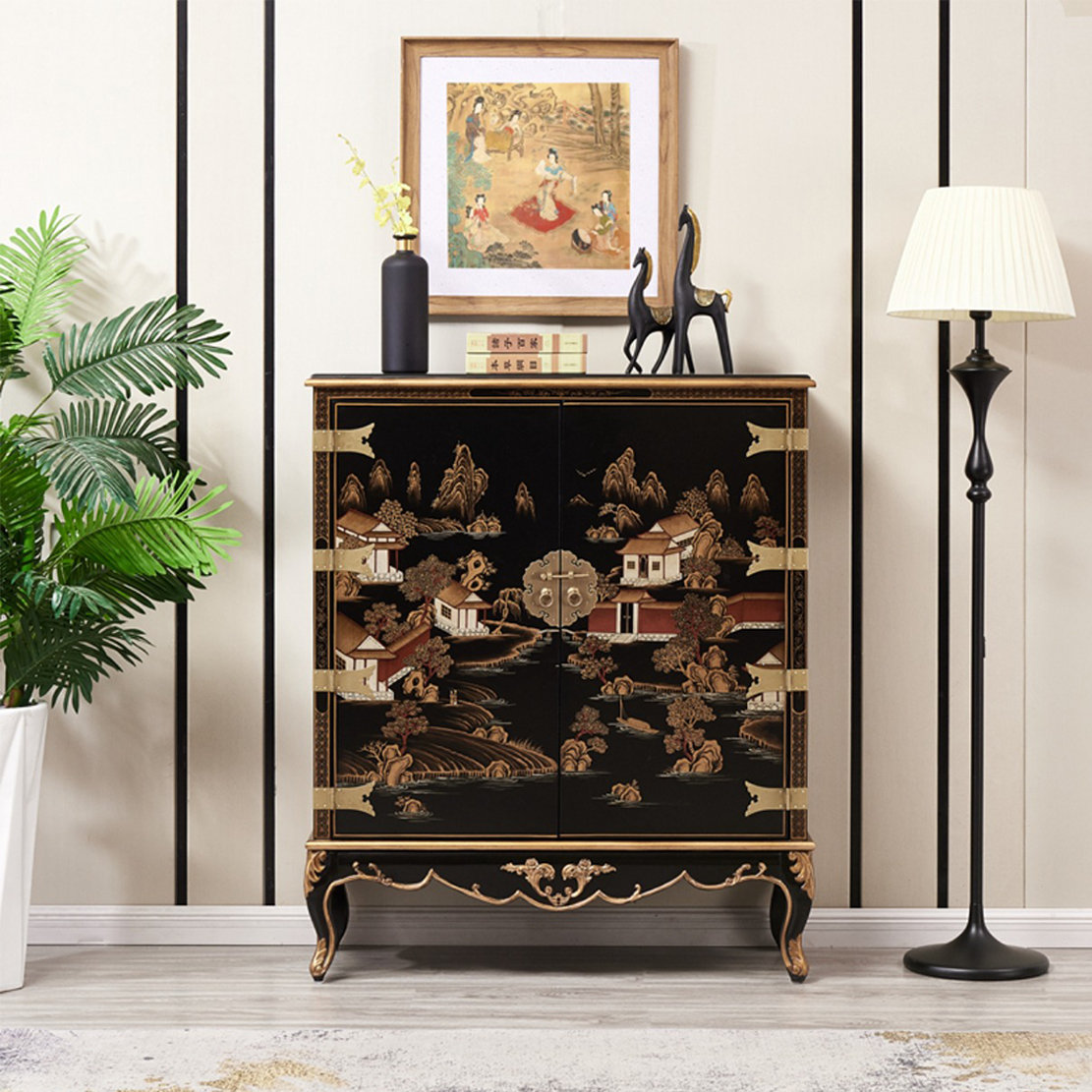 DICIXA New Chinese Classical Shoe Cabinet 20 Pair Shoe Storage Cabinet ...