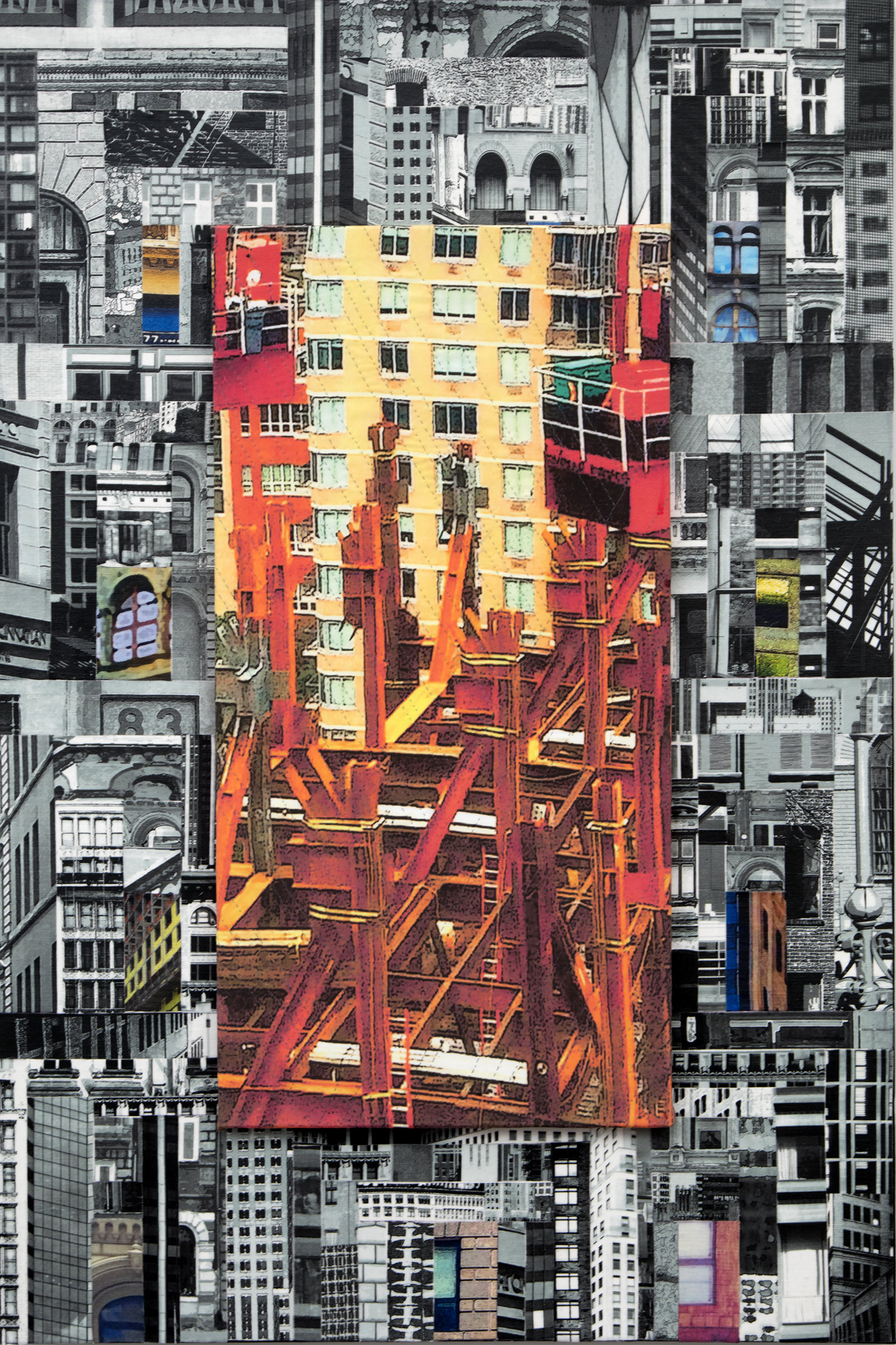 Made & Curated Patchwork City 27 By Marilyn Henrion | Wayfair