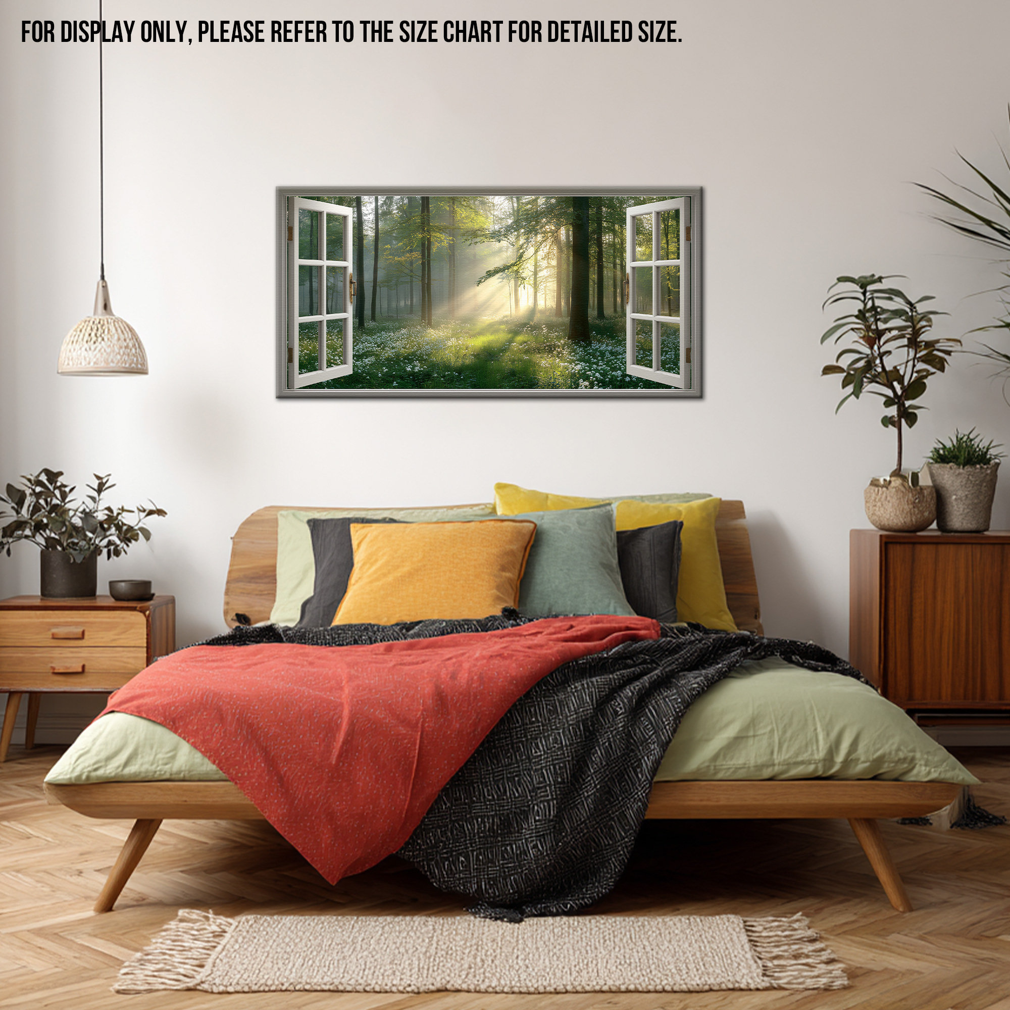 The Holiday Aisle® Scenic Forest Canvas Wall Decor, Open Spring Window ...
