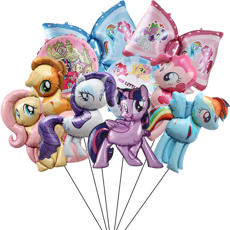 The Holiday Aisle® My Little Pony Party Decoration Balloons, 10 Pcs of ...