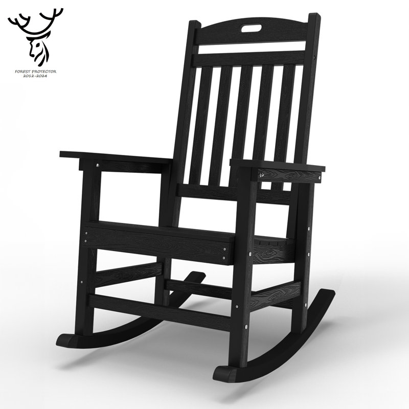 Winston Porter Outdoor Rocking Chair,Oversized Modern Rocking Chair ...
