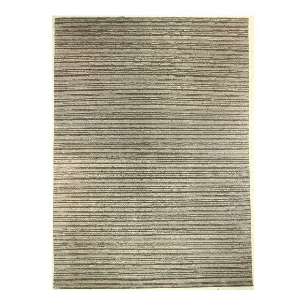 String Matter Abstract Area Rug in Charcoal | Perigold