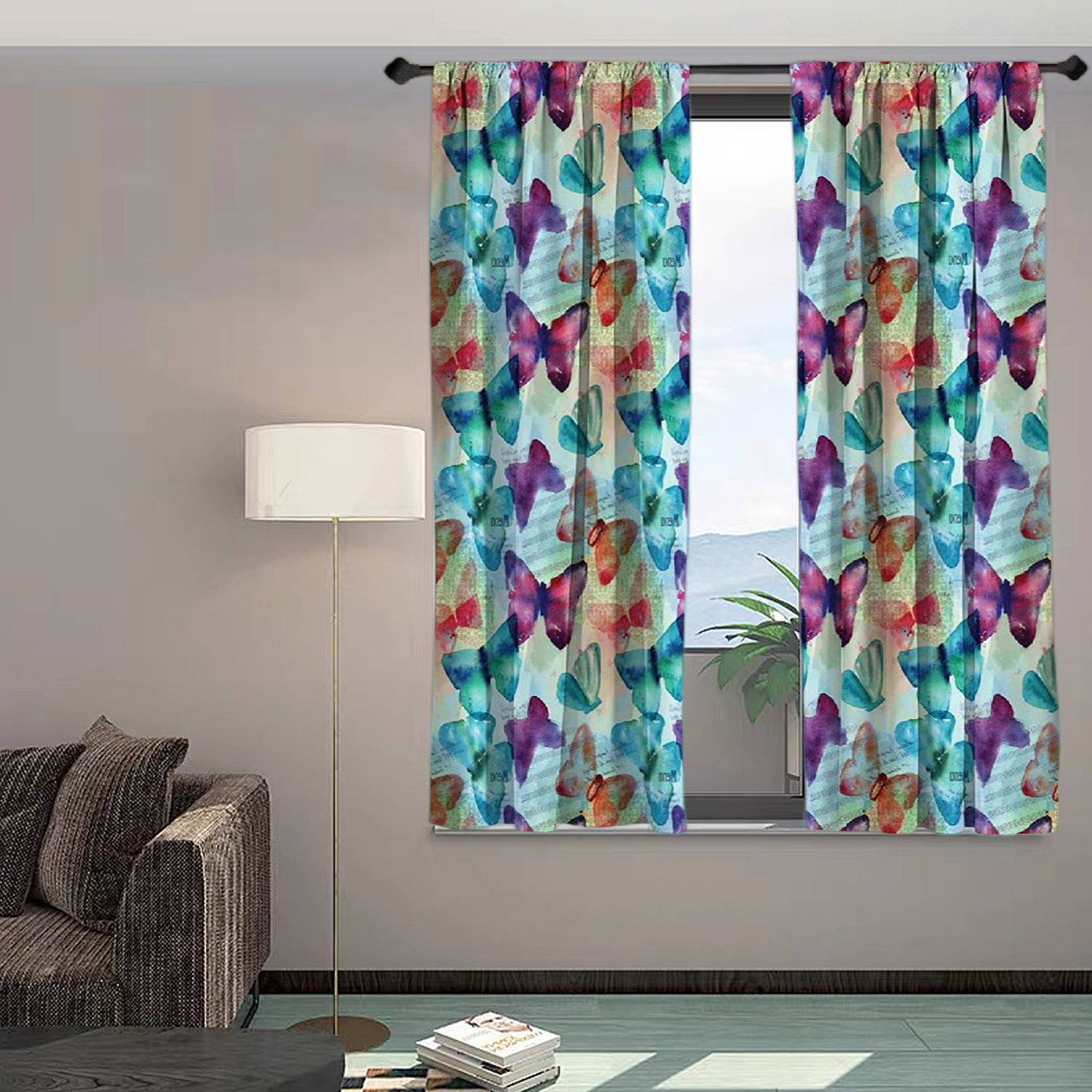 East Urban Home Anglet Microfiber Curtain | Wayfair