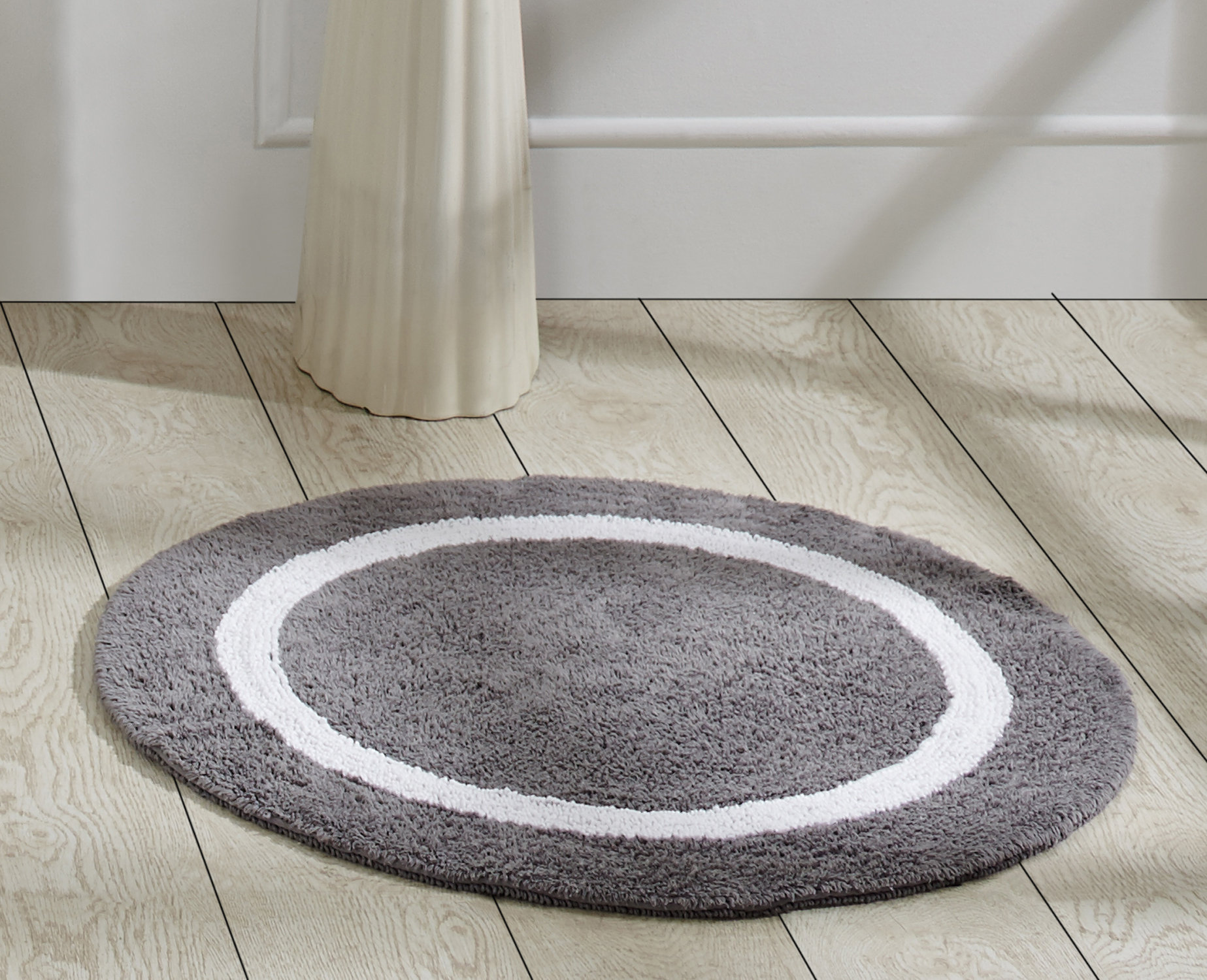 Breakwater Bay 100% Cotton Ultra Soft Reversible 30" Round Bath Rug ...