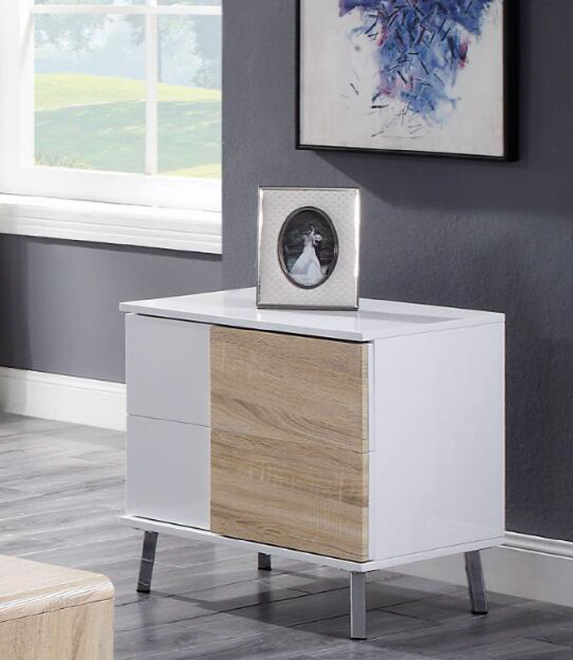 Orren Ellis Amandalyn 2 - Drawer End Table - Wayfair Canada