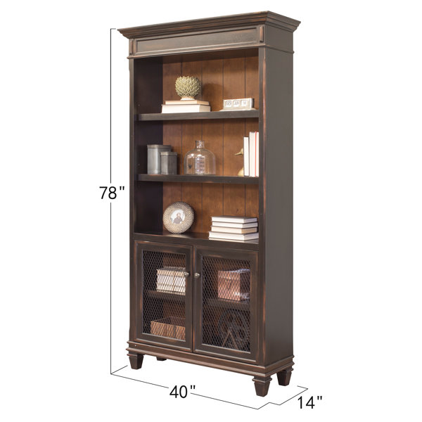 17 Stories Django 78" H x 40" W Standard Bookcase & Reviews | Wayfair