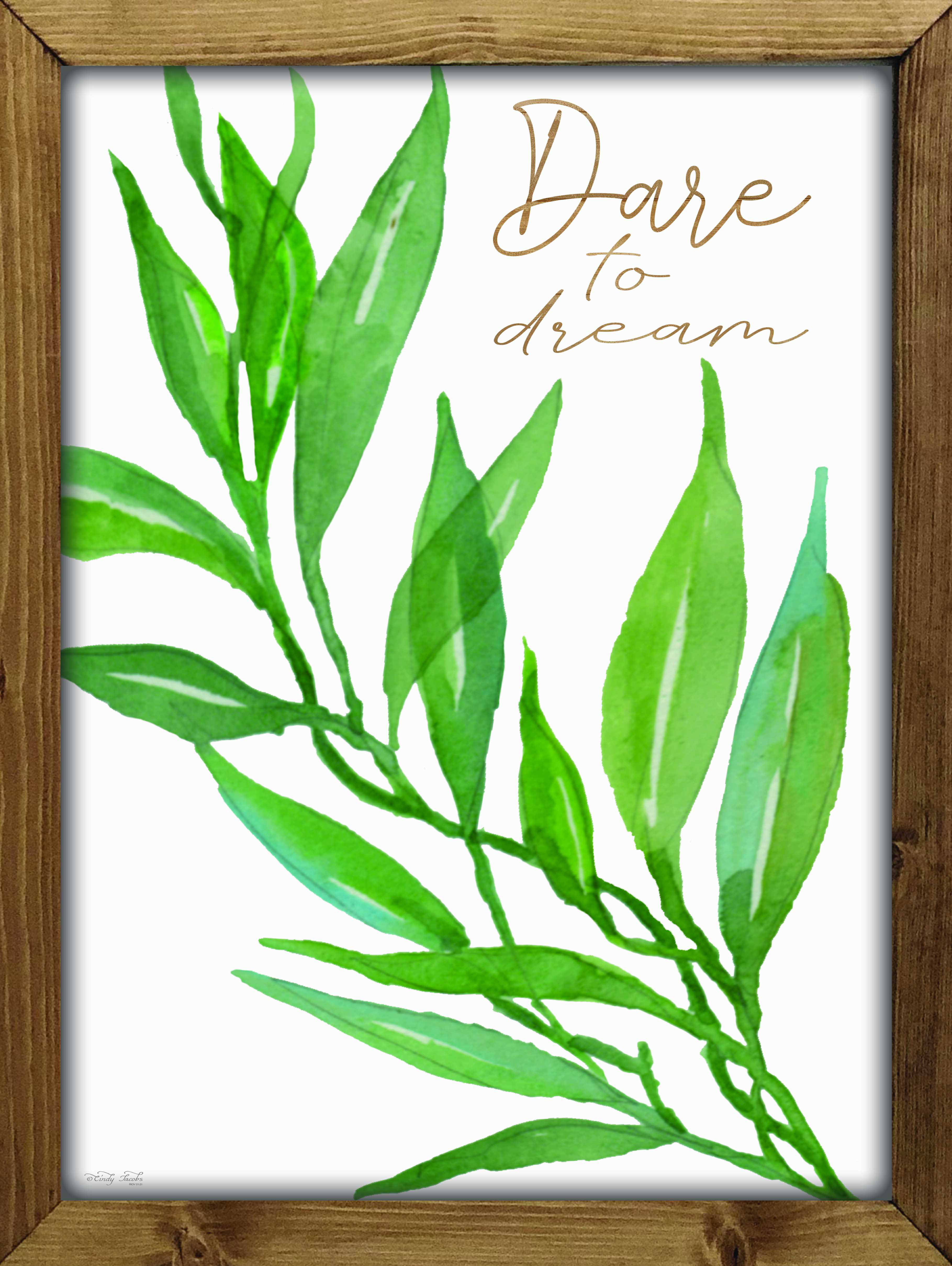 Winston Porter Dare to Dream - Floater Frame Print on Canvas | Wayfair