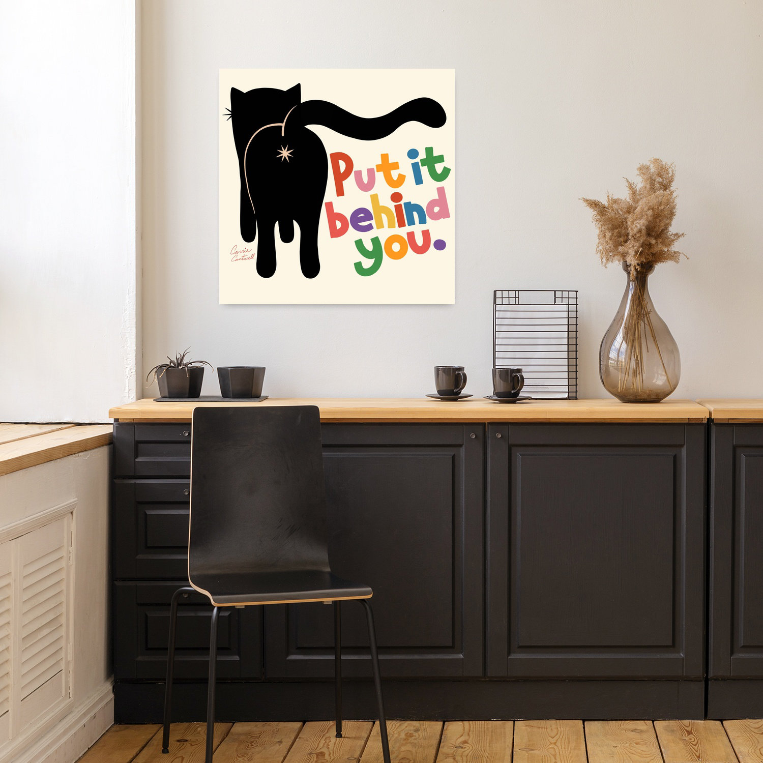 George Oliver Contemporary Art Contemporary Cat Art | Wayfair