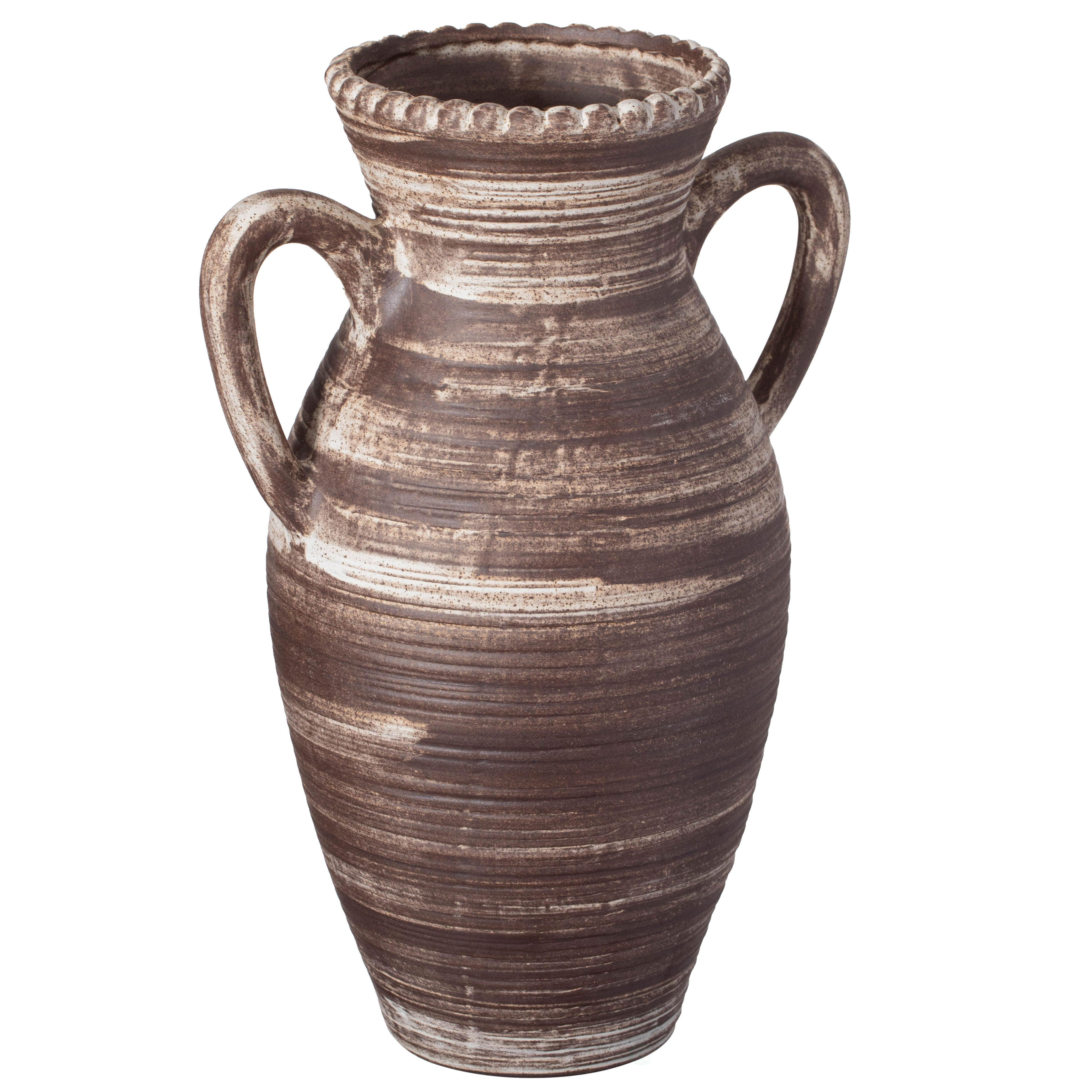 Bungalow Rose Ceramic Flower Vase Rustic Farmhouse Pottery For Home ...