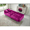 Everly Quinn Akie 80" Velvet Square Arm Sofa Sleeper & Reviews | Wayfair