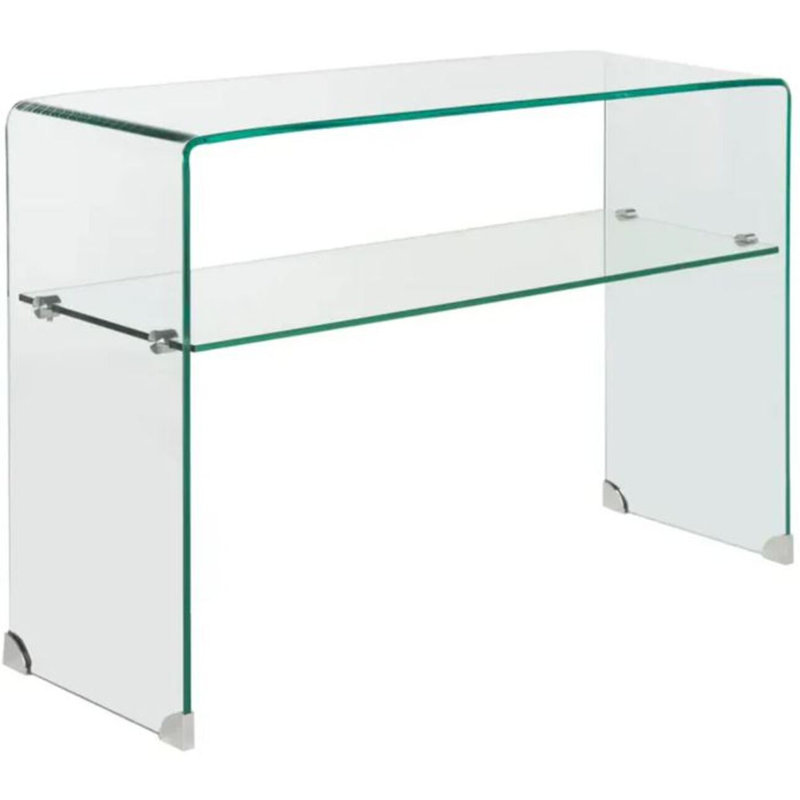 Walnut Decor Stanley Waterfall Shelf Console | Wayfair