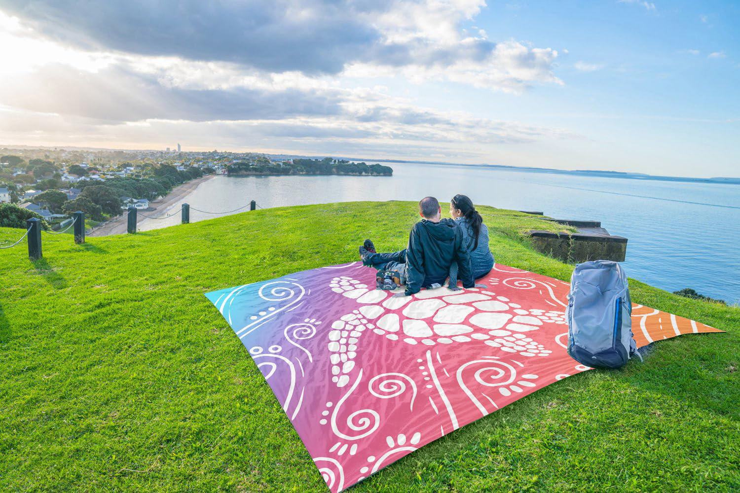 Ivy Bronx Beach Blanket Waterproof Sandproof Oversized Extra Large Sand ...