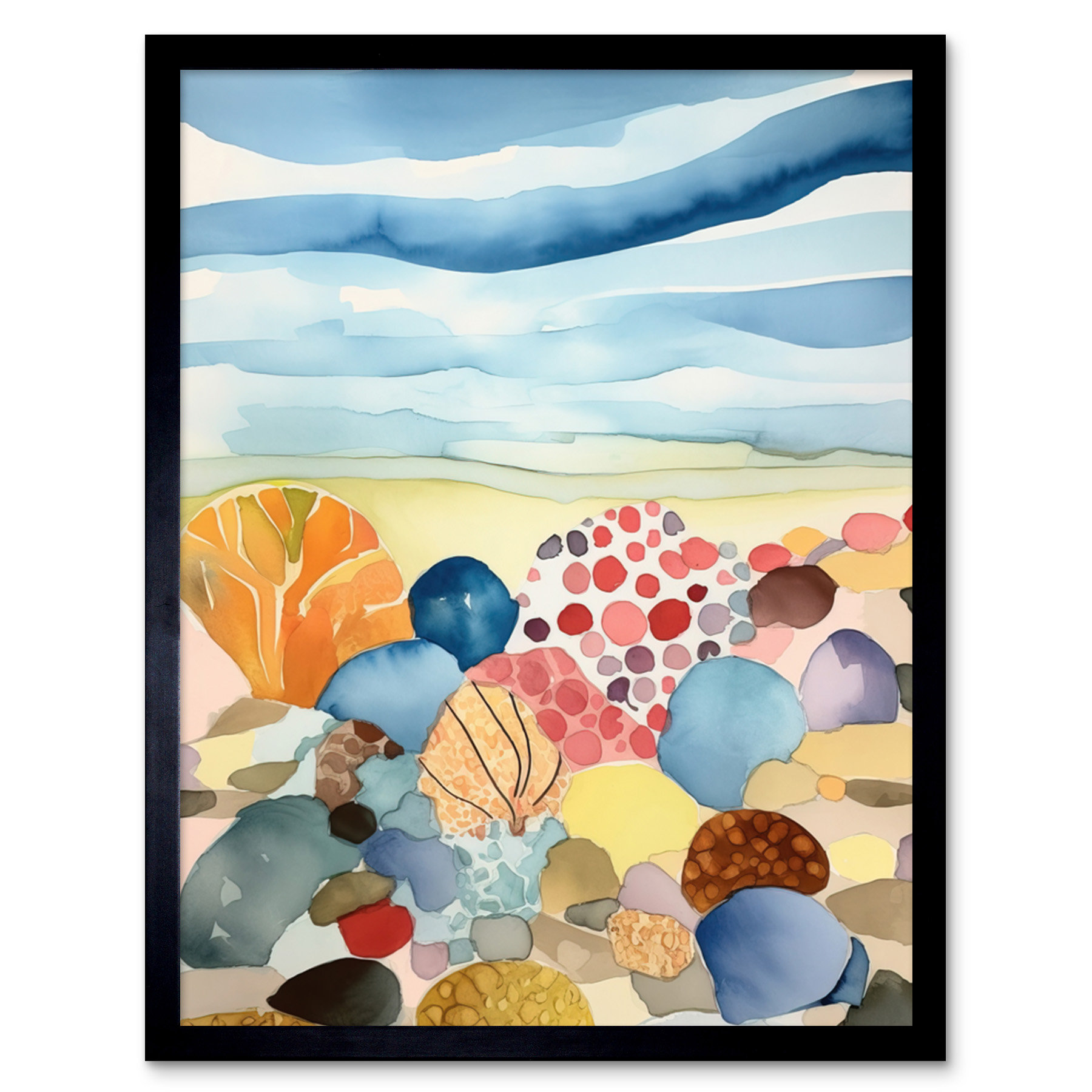House of Hampton Seaside Beachcombing Colourful Seashells And Beach ...
