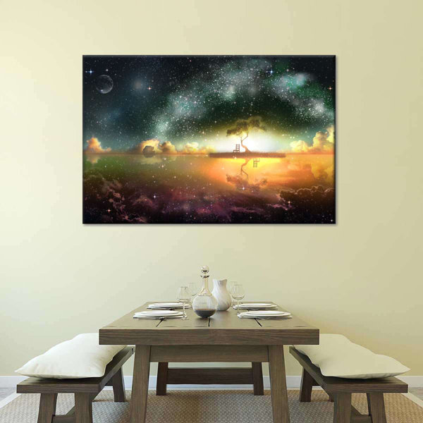 Elephant Stock Dreamscape " Starlit Fantasy Dreamscape Canvas Print ...