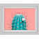 Bloomsbury Market Teal Cactus - Single Picture Frame Print | Wayfair.co.uk