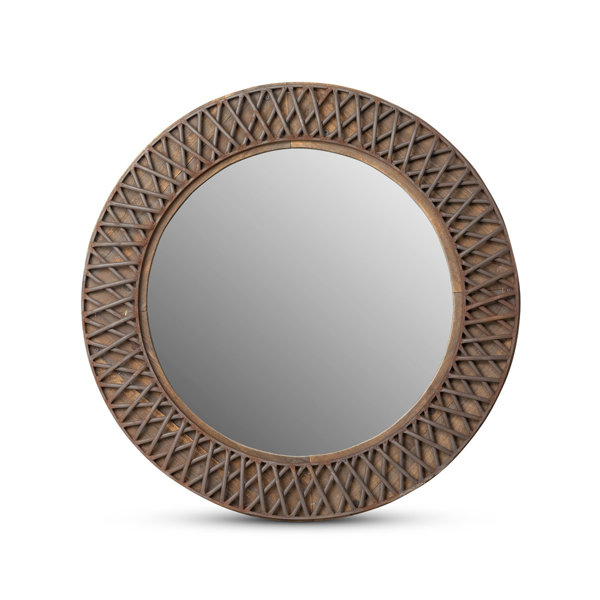Round Wood Mirrors You'll Love | Wayfair