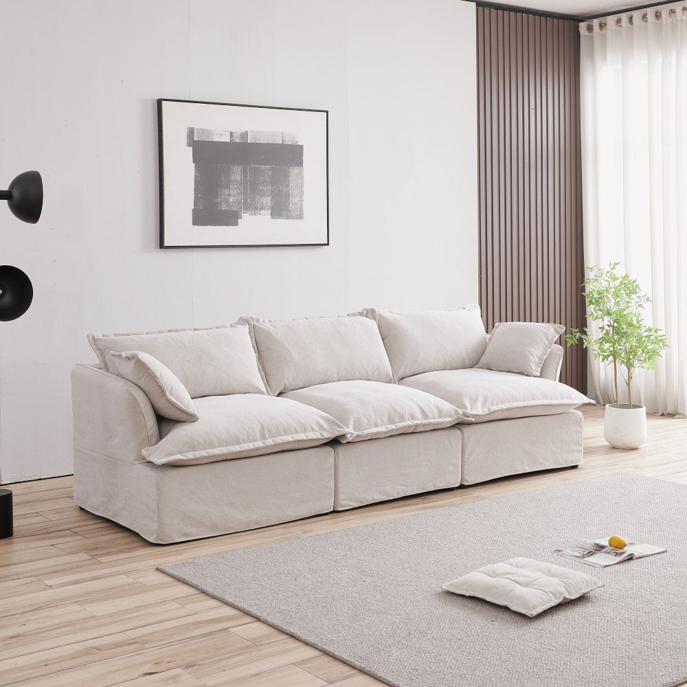 Latitude Run Mahamood Upholstered Sofa Modular Sectional Sofa Cloud