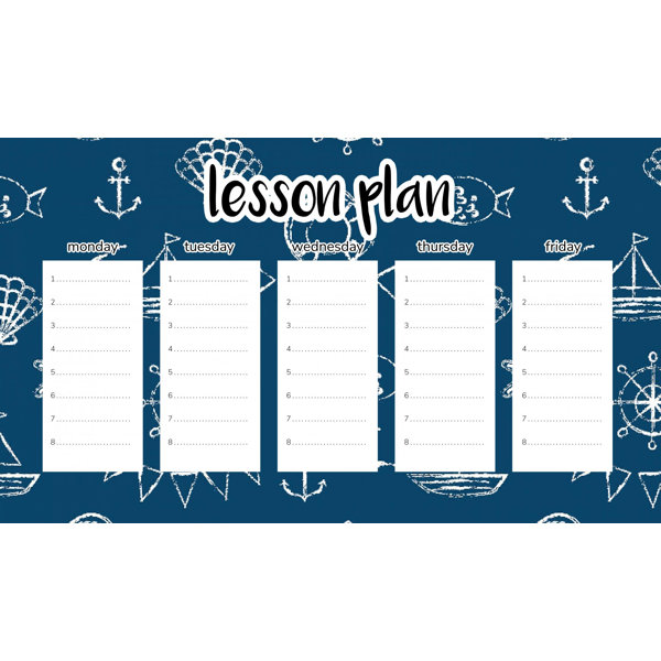 Wallvy Magnetic Lesson Plan Boys' Nautical Style | Wayfair.co.uk