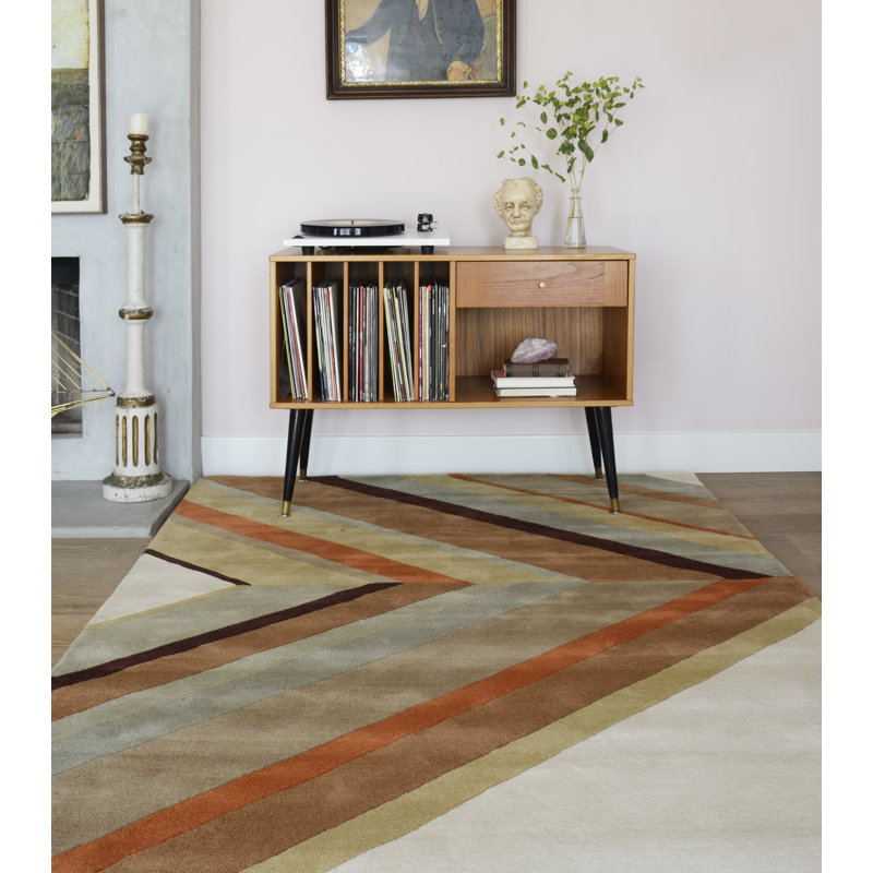 AllModern Hand Tufted Wool Chevron Rug & Reviews | Wayfair