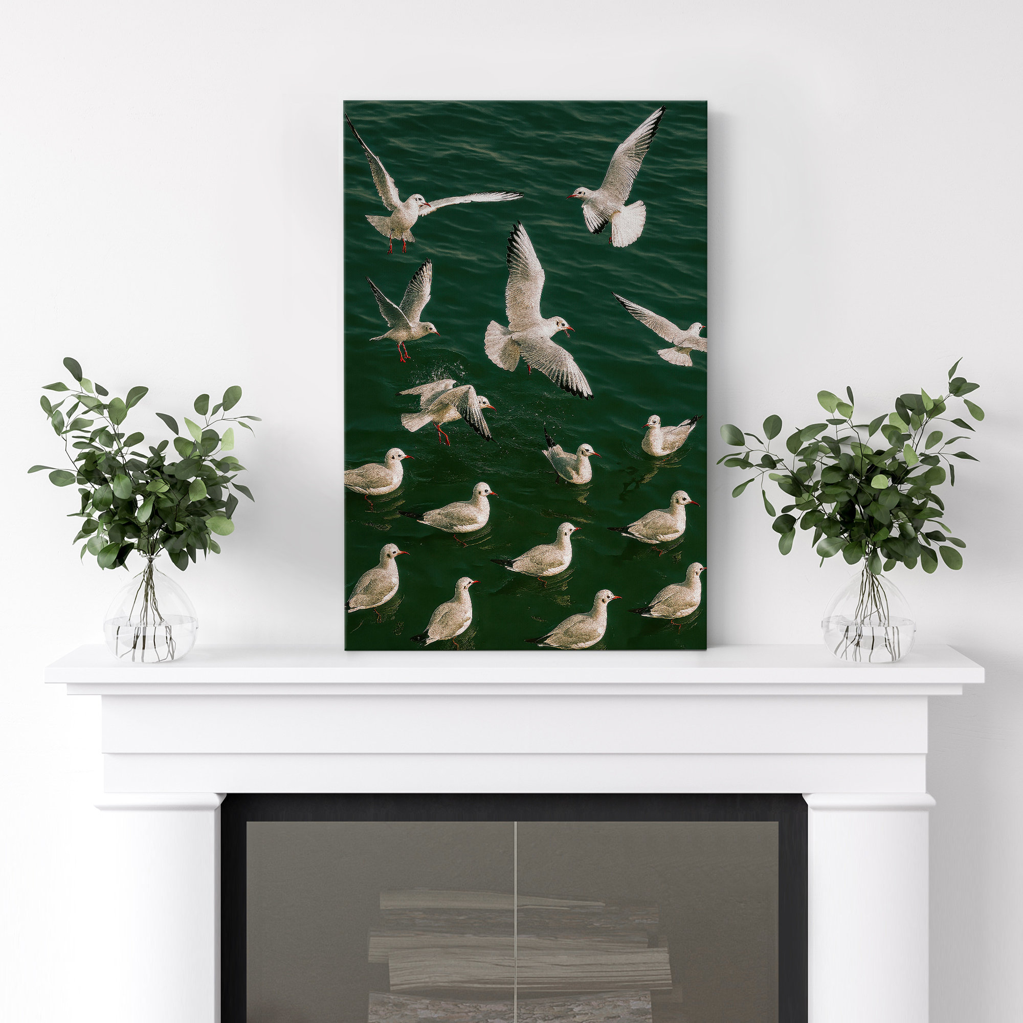IDEA4WALL Canvas Wall Art Flying Birds Print for Living Room Decor ...