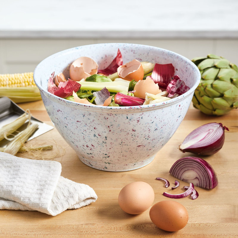 Rachael Ray Melamine Garbage Bowl, White & Reviews | Wayfair
