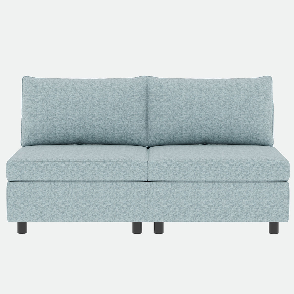 Ebern Designs Modular Armless Sectional Sofa, 2-Seater Sofa | Wayfair