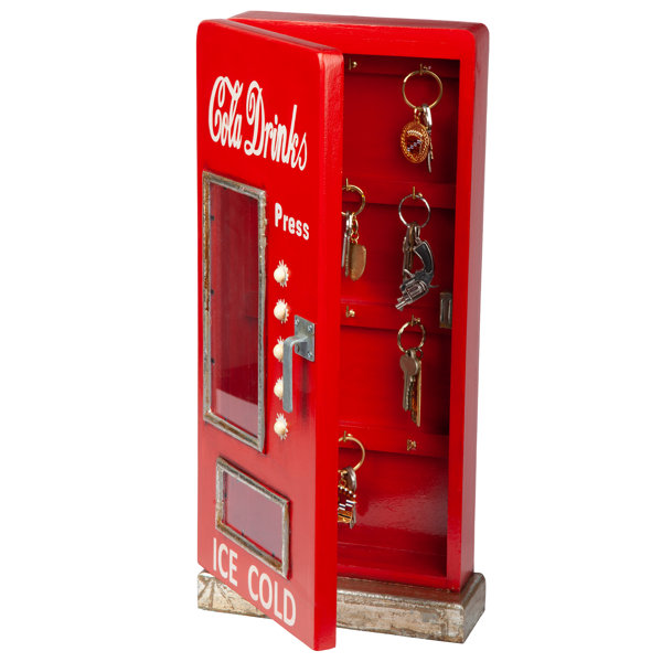 Design Toscano Retro Manufactured Wood Wall Organizer with Key Hooks ...