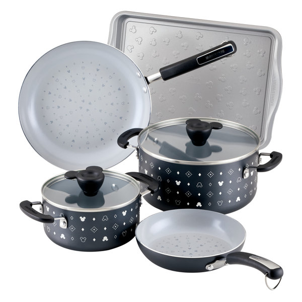 Farberware Disney Monochrome Ceramic Nonstick Cookware Pots And Pans ...