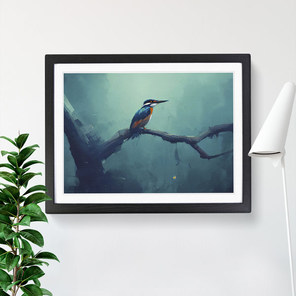 ClassicLiving Kingfisher Bird Vol.1 - Single Picture Frame Painting ...