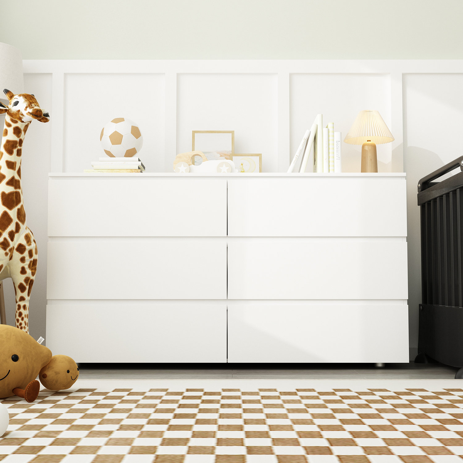 Latitude Run® Bharati 6 Drawer 59" W Double Dresser | Wayfair