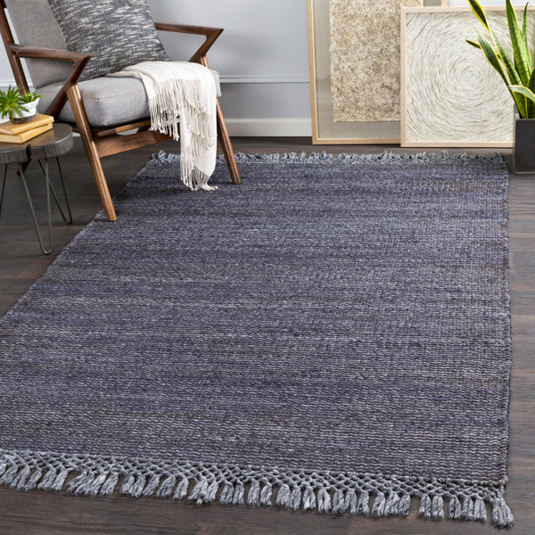 Joss & Main Blume Handwoven Dark Navy/White Area Rug & Reviews ...