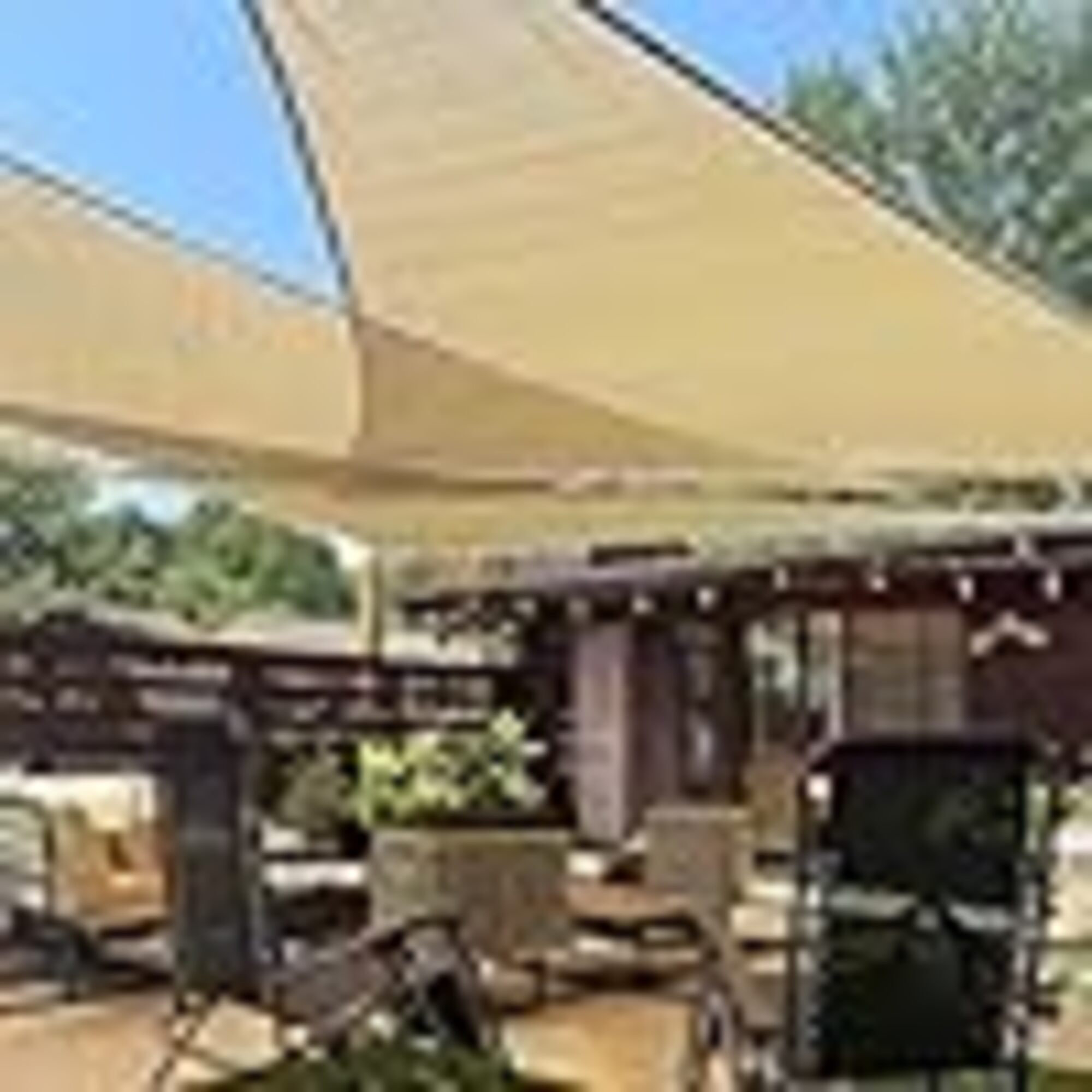 HHA 10' X 10' X 10' Triangle Sand Sun Shade Sail Canopy UV Block For ...