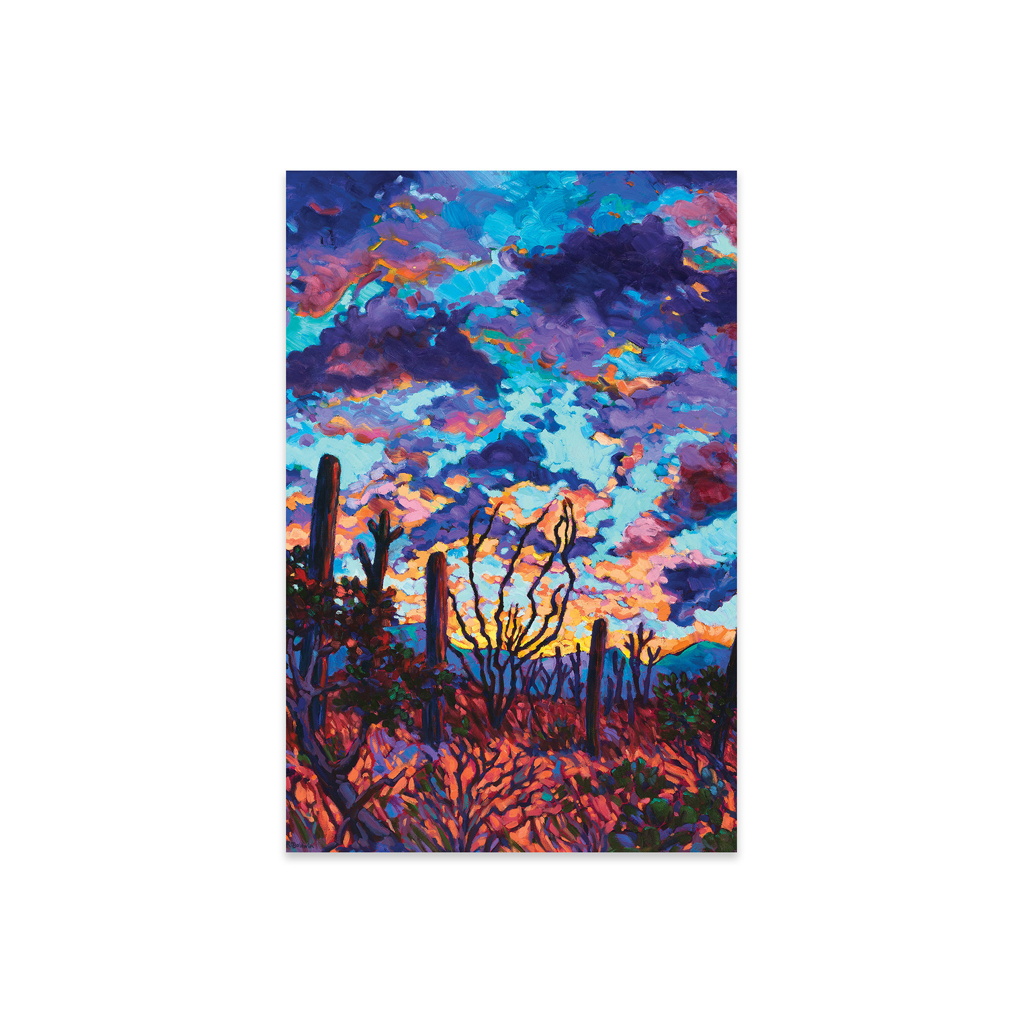 Union Rustic Desert Dusk On Plastic / Acrylic by Rebecca Baldwin ...