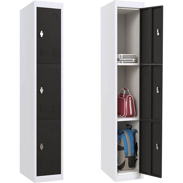 Latitude Run® 12'' Wide 3 Tier Locker for School, Gym or Employee | Wayfair