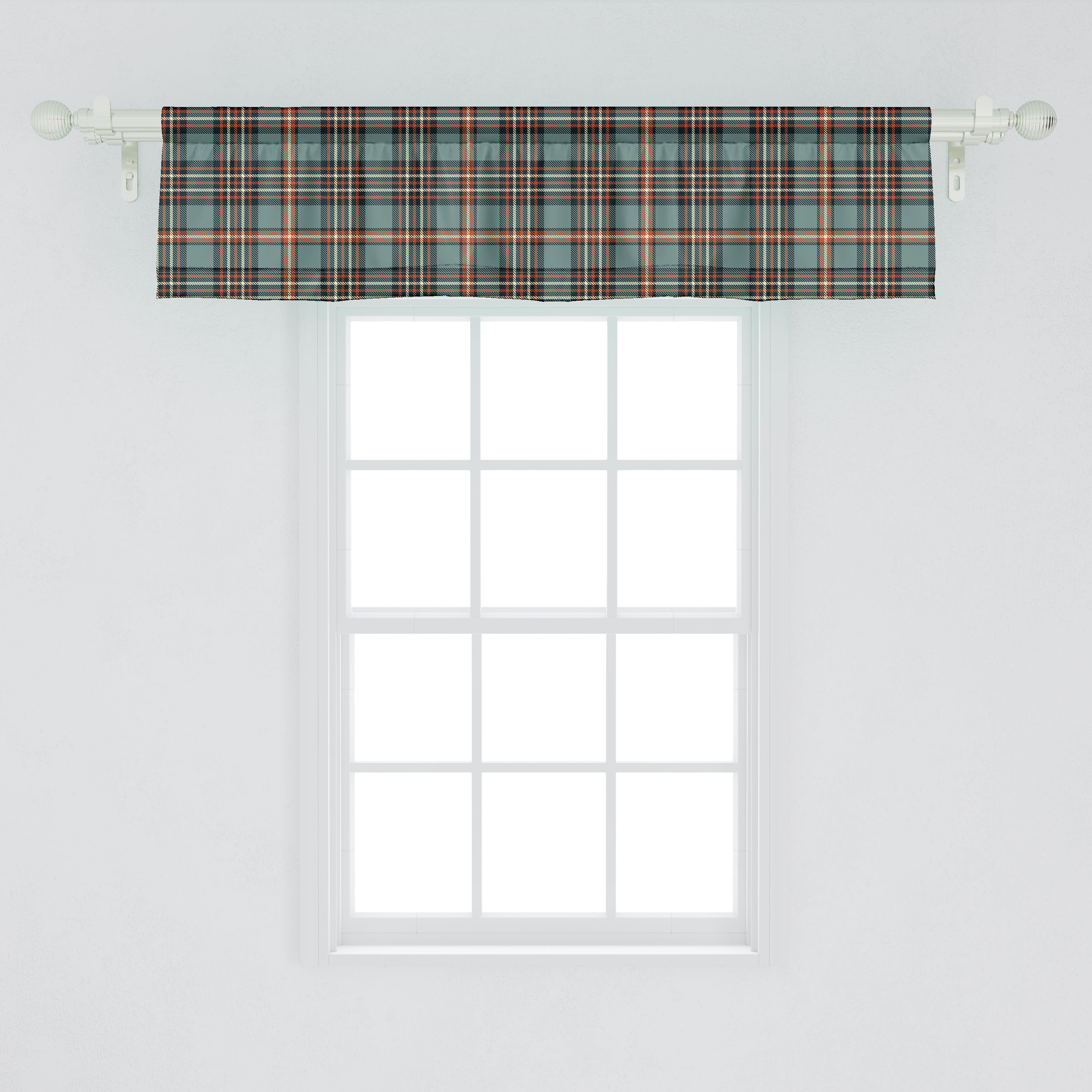 Ambesonne Tartan Valance Pack of 2 Traditional Scottish Plaid 54 ...
