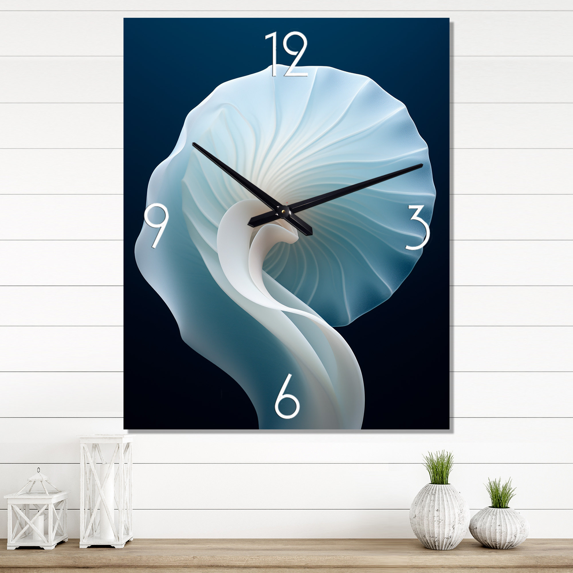 East Urban Home Strake - Nautilus Modern Wall Clock | Wayfair